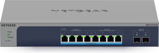 Switch NETGEAR MS510TXUP-100EUS Blue | bol