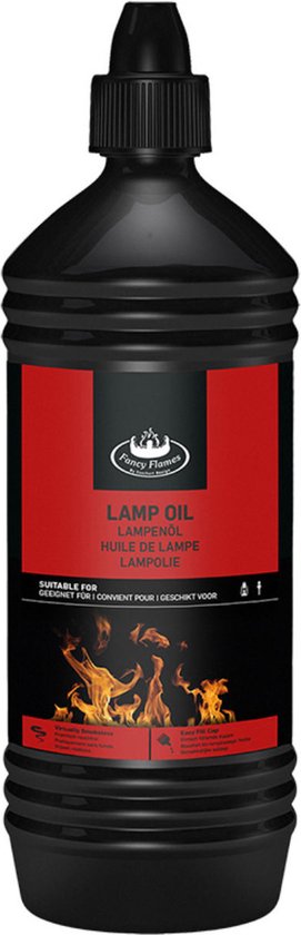 Set van 2x stuks tuimeltoorts/olielamp zwart met heldere lampenolie ...