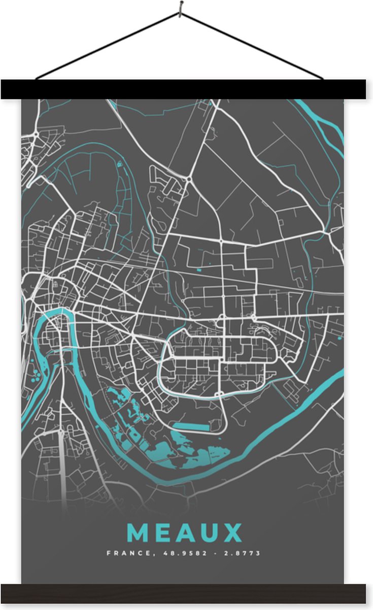 Porte-affiche avec affiche - Affiche scolaire - Carte - Meaux - Plan de ...