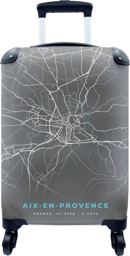 MuchoWow® Koffer - Frankrijk - Aix-en-Provence - Kaart - Stadskaart ...