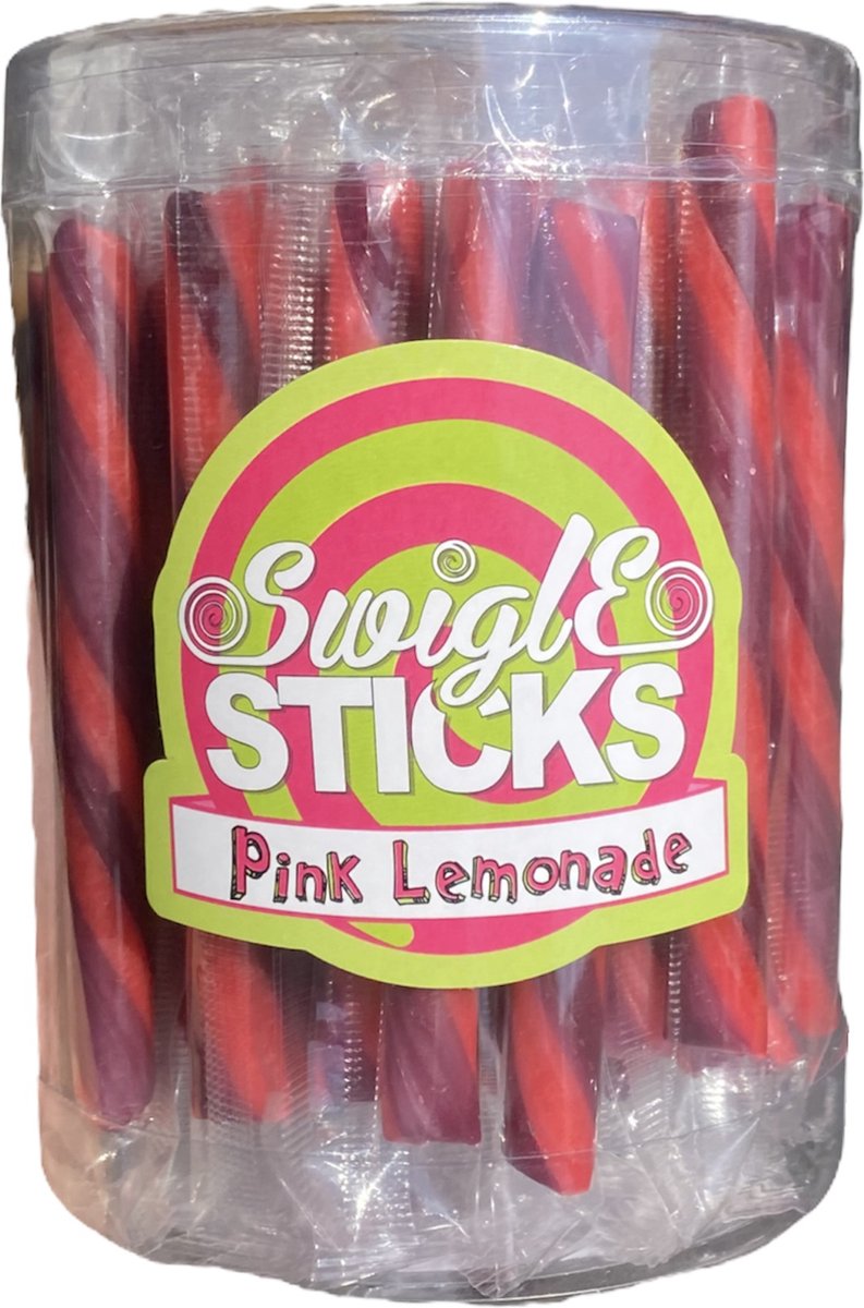 Swigle sticks - pink lemonade - 50 stuks - mini lolly’s - fruit ...