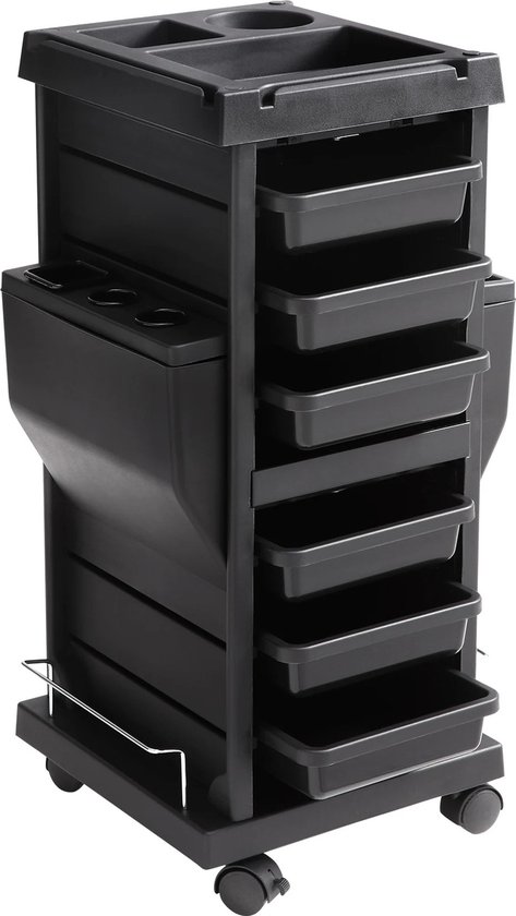 Collox Werkwagen - Salontrolley - Beauty - Kapper - Met 2 afsluitbare ...