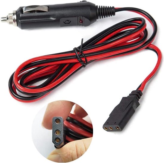 CB Power Cord 3 Pin Plug Kabel - 12V Sigarettenaansteker Plug - 1 stuk ...
