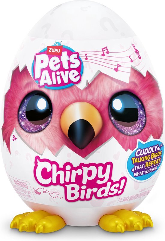 Pets Alive Chirpy Birds Fluitend Knuffel Vogeltje - Serie 1 - 1 ...
