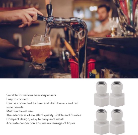 Maker Adapter 4 Stuks Plastic Tapbier Vat Dispenser - Bier Machine ...