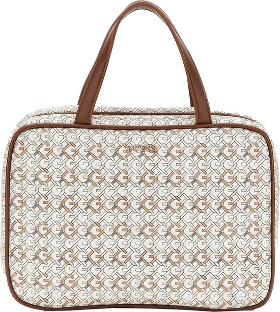 GUESS Trousse de maquillage Travel Case Beige Multi Gris clair | bol