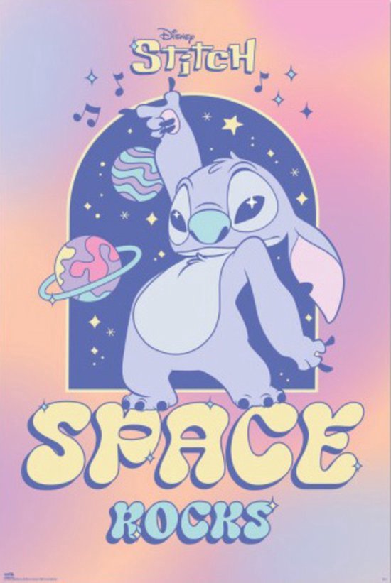 Poster Disney Stitch Space Rocks 61x91,5cm | bol