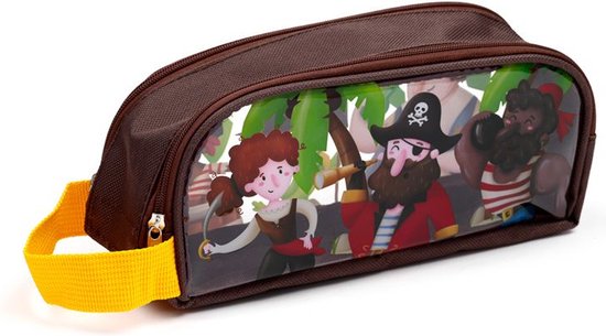 Etui/Pennenzak - Jolly Roger Piraten - Transparant/Handgreep/Dubbele ...