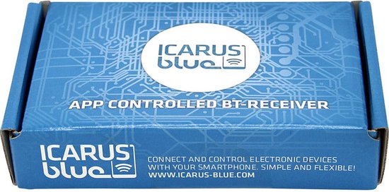 Icarus Blue 90010010 Bluetooth afstandsbediening 26 mm x 87 mm x 79 mm ...