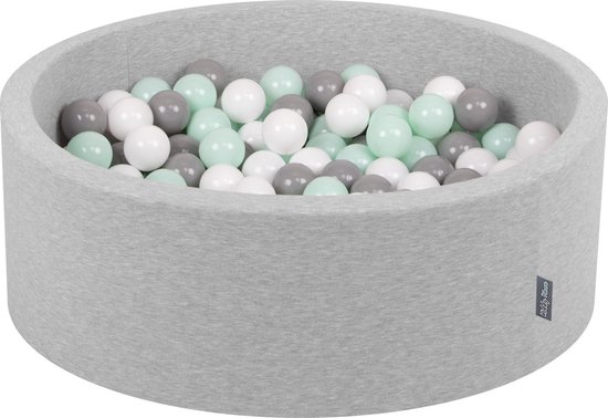 KiddyMoon Ballenbad Voor Baby's met 200 kleurrijke ballen ∅7cm 90x30cm ...