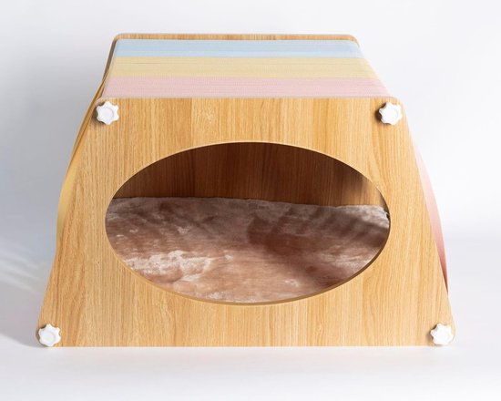 Inovra ® Stijlvolle Indoor Honden- en Kattenhut Met Comfortabel Kussen ...