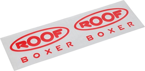 Roof Boxer V8 helm stickers - Rood | bol