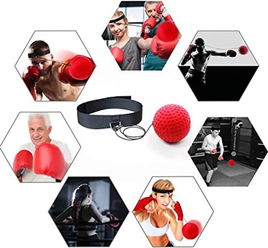 Mercadome® Box Reflex Bal - Hoofd boksbal - kickboks - Boksen - Boksen ...