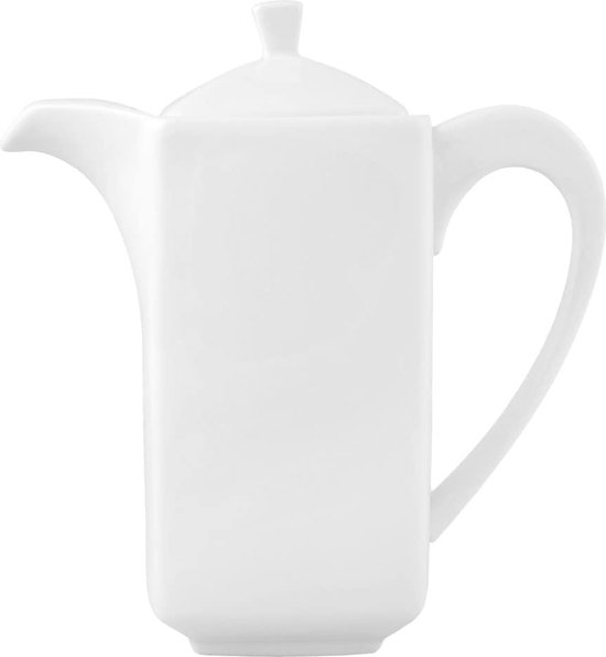 Witte Porseleinen Theepot 600 ml voor Thee en Infusies – Modern Design ...