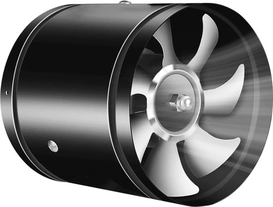 Afvoerventilator Ø 150 mm - Stille Inline Buisventilator voor Badkamer ...