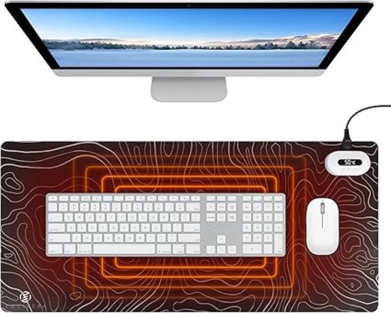 Equivera Verwarmde Muismat - Verwarmde Bureau Onderlegger - Bureau ...