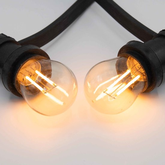 LumenXL lichtsnoer voor buiten 35 meter 35 fittingen - 2 watt 2200K LED ...