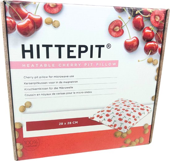 Hittepit Vierkant Rode Kersen Pittenzak - Voor spier- en buikpijn, rug ...