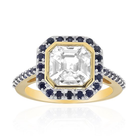 Gouden ring met een zirkoon (Adela Gold) | bol