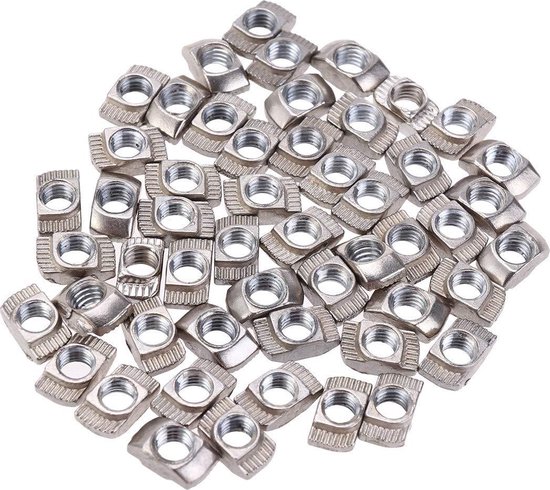T-moer met M5 schroefdraad - 100 stuks - roestvrij staal - voor slanke ...