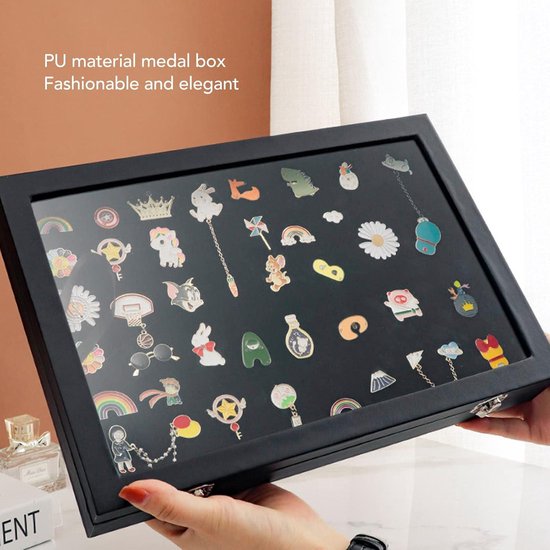 Grote Capaciteit Transparante Pin Display Case 138 X 94 X 2 Inch ...