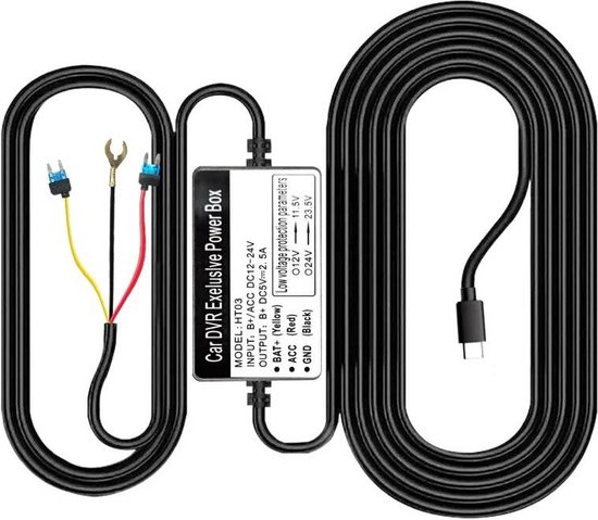 AZDome M580 M550 Pro Continue Voeding Hardwire Kabel Voeding USB-C [3 ...