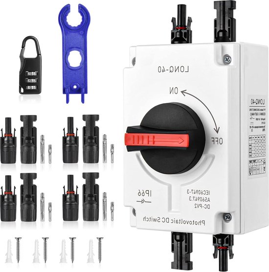 Disconnect Switch Fuse Automatic 32 A 1200 V DC Separation Switch PV ...