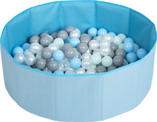 Selonis Opvouwbaar ballenbad voor kinderen met 200 plastic ballen ∅6cm ...