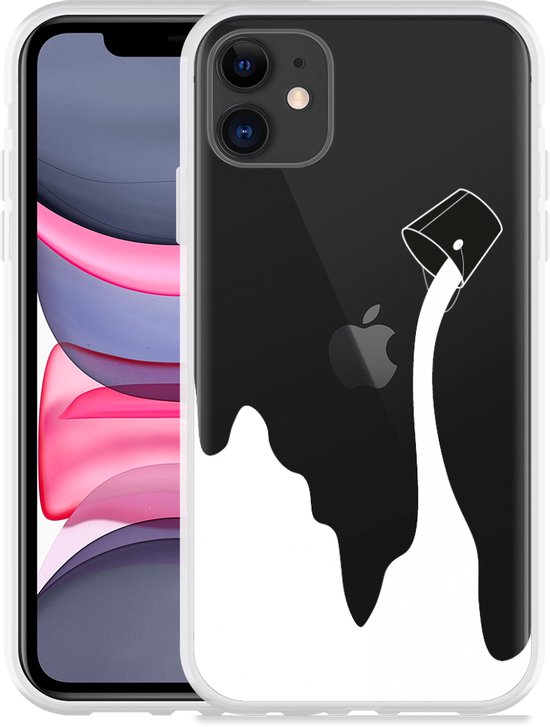Cazy Hoesje geschikt voor iPhone 11 - Paint Bucket | bol