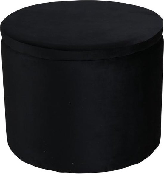 Blaze poef - velvet - zwart | bol