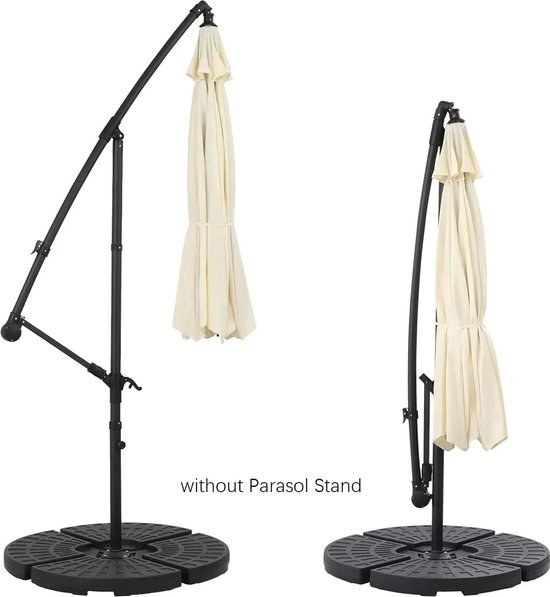 Kanyu® Cantilever - BEIGE - 300cm diameter - incl. Kruis Stand ...