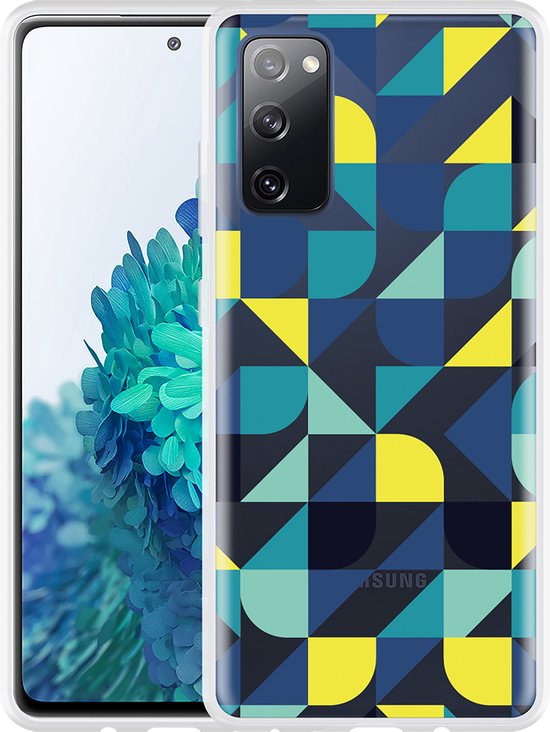 Cazy Hoesje geschikt voor Samsung Galaxy S20 FE - Modern Blauw | bol
