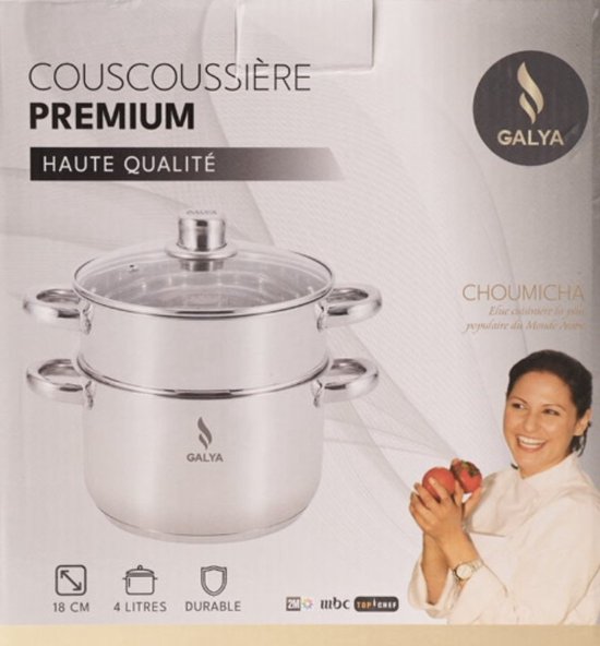4L Galya cookware couscous pan -4L Galya cookware couscousière | bol
