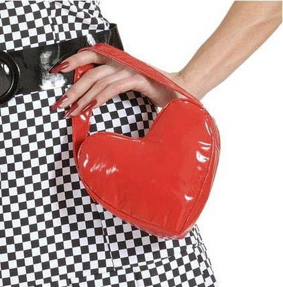 Hartvormig handtasje rood | bol.com