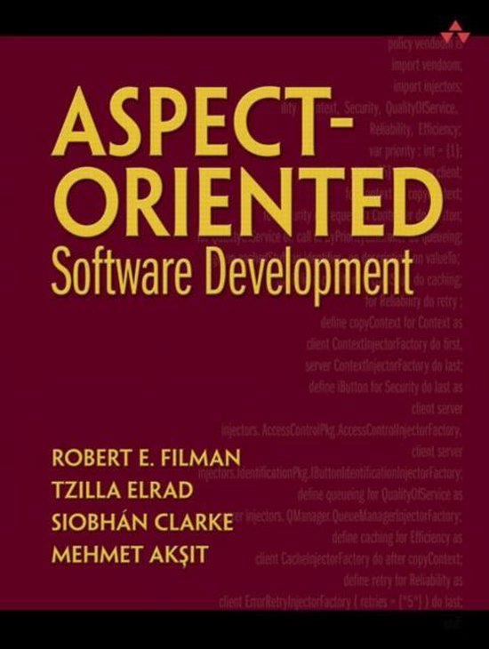 Aspect-Oriented Software Development, Robert E. Filman | 9780321219763 ...