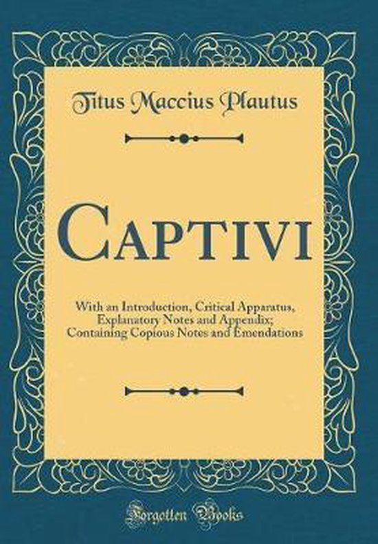 Captivi | 9780365006312 | Titus Maccius Plautus | Boeken | bol.com