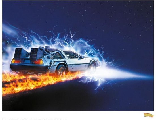 BACK TO THE FUTURE - Speed of Light - Art Print Collector '36x28' | bol.com