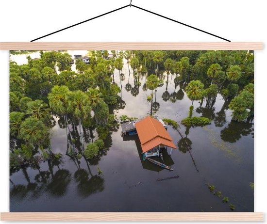 Thai house in the flooded nature school poster plat lattes vierges ... Thai house in the flooded nature school poster plat lattes vierges ...