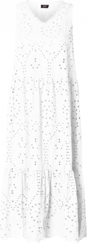 YESTA Lena-Joy Jurk - White - maat 3(52) | bol