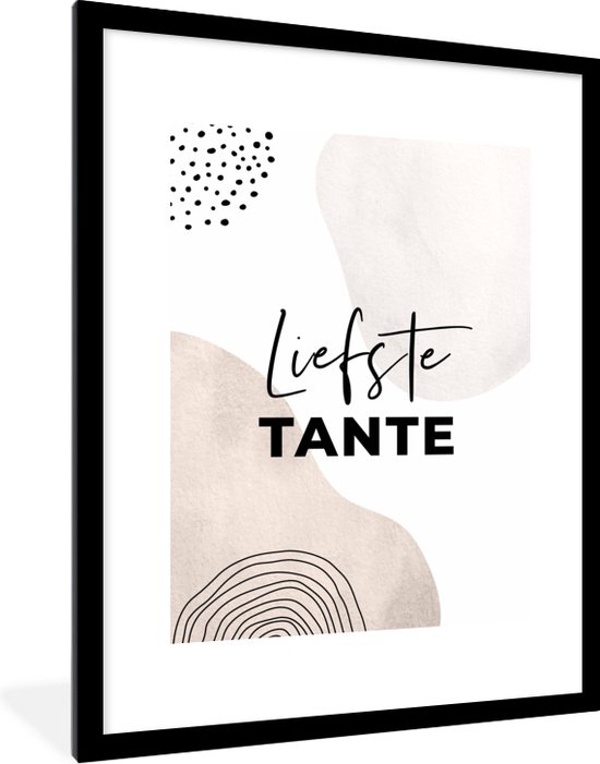Fotolijst incl. Poster - Spreuken - Quotes - 'Liefste tante' - Familie ...