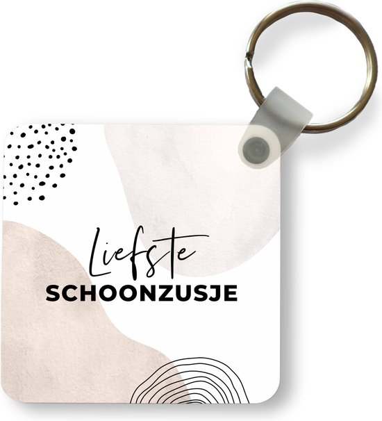 Sleutelhanger - Uitdeelcadeautjes - 'Liefste schoonzusje' - Bruin ...