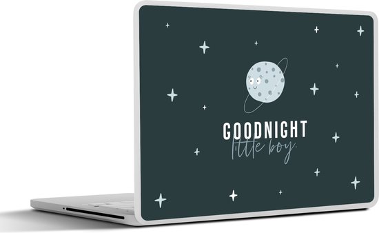 Laptop sticker - 14 inch - Spreuken - Jongens - Goodnight little boy ...
