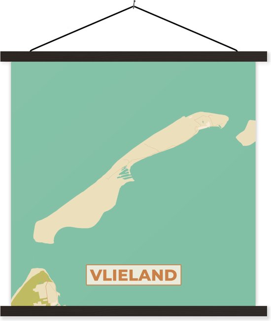 Schoolplaat - Stadskaart - Kaart - Waddeneilanden - Vlieland ...
