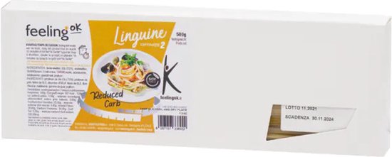 Feeling OK | Linguine | 1 x 500 gram | Fase 2 | Koolhydraatarme Pasta ...