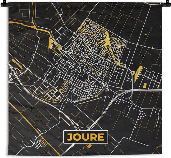 Tapisserie murale - Toile murale - Joure - Black and Gold et Or - Plan ...
