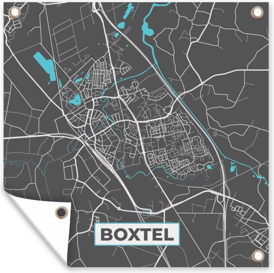Tuin poster Boxtel - Stadskaart - Kaart - Plattegrond - 200x200 cm ...