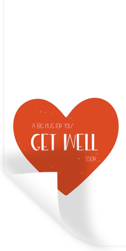 Muurstickers - Sticker Folie - Get well soon - Quotes - Hartje ...