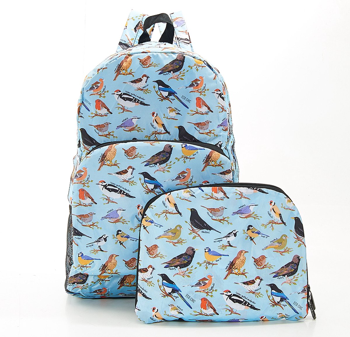 Eco Chic - Backpack - B16BU - Blue - Wild Birds | bol