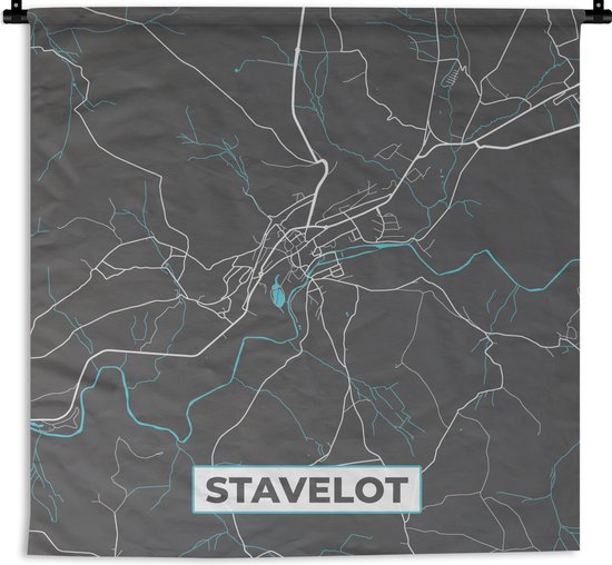 Wandkleed - Wanddoek - Kaart – Plattegrond – Stadskaart – Stavelot ...