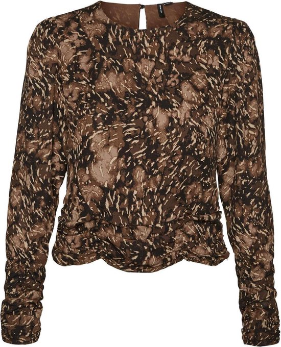 Vero Moda Blouse Vmcimmie 7/8 Top Wvn Ga 10256386 Fossil/cimmie Dames ...